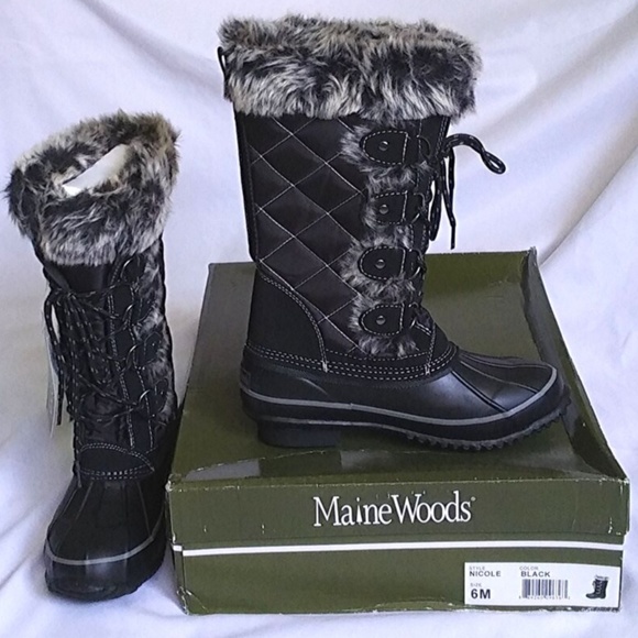 Maine Woods | Shoes | Nwt Maine Woods Nicole Thermolite Snow Boot W Fur ...